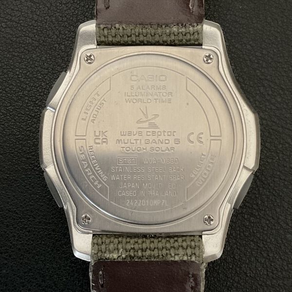 Casio Wave Ceptor WVA-M630B-3AJF Tough Solar Multiband 6 Watch ...