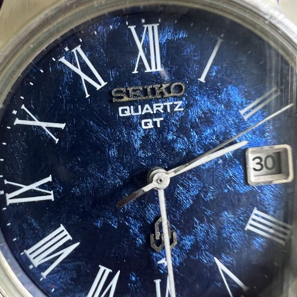 Seiko Quartz 0822-7000-G Blue snow flake dial | WatchCharts Marketplace