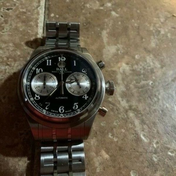 Ball trainmaster automatic chronograph CM1052D-S3J-BK | WatchCharts ...