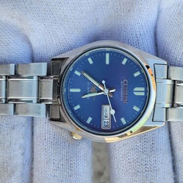 Citizen Automatic 21 Jewels Stainless Steel Blue Color Dial For Men's ...