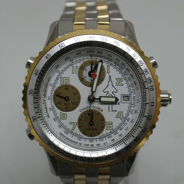 Chase-Durer Wing Commander X Pilot's Chronograph Men's Wrist Watch ...