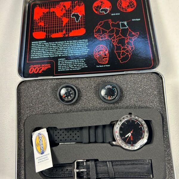 James Bond 007 Official Secret Agent Survival Watch Set Fossil Limited ...