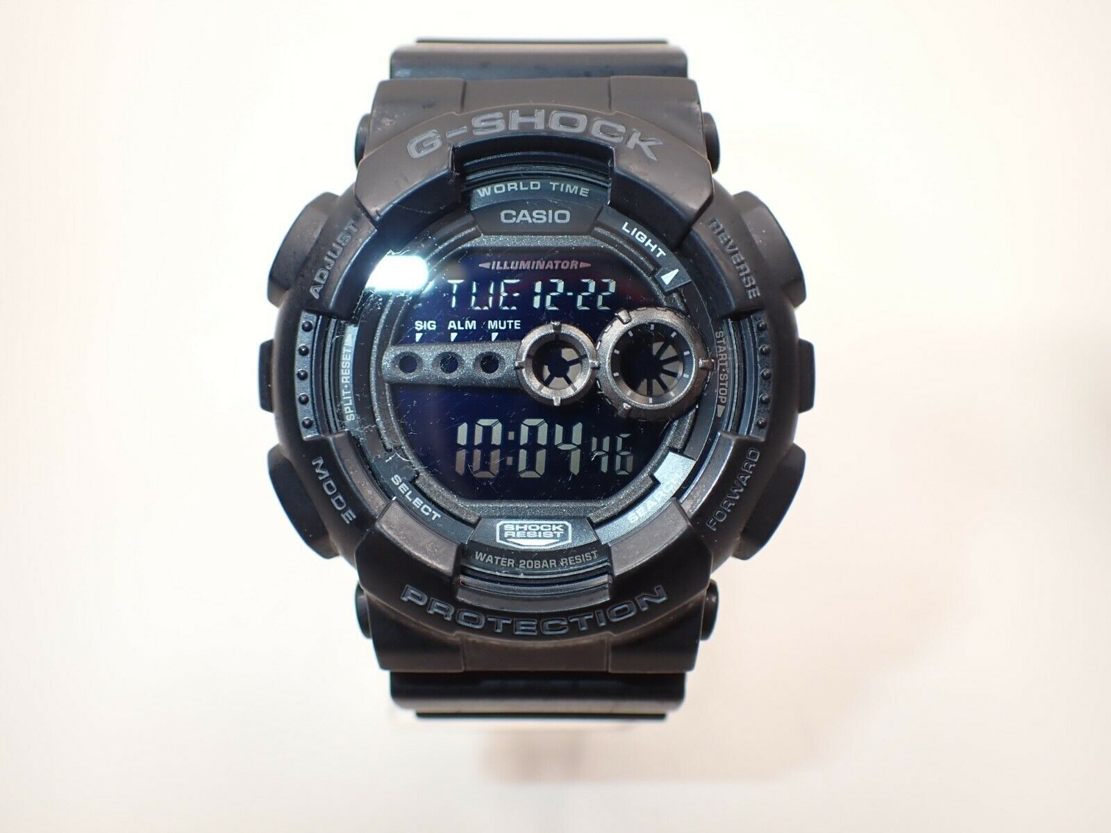 Casio G Shock GD-100 Mens Blackout Digital Watch | WatchCharts