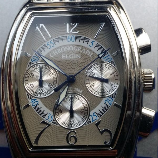 Very Impressive Elgin Chronograph. Seiko Movement. New Battery ...
