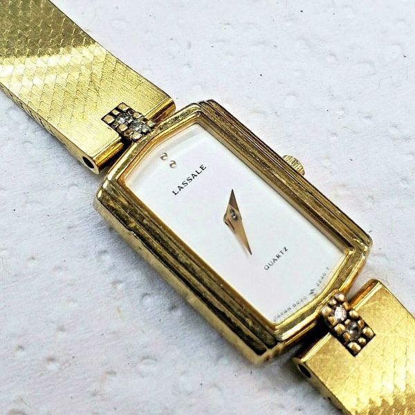 Vintage Mid 1990s Ladies Seiko Lasalle Wrist Watch w/Diamonds Movement 8420A 6Js | WatchCharts ...