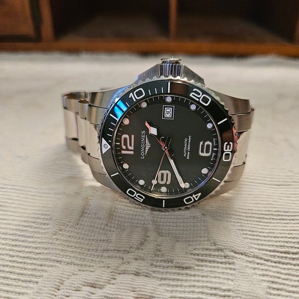 Longines HydroConquest 41mm Green Dial/Bezel 300m Diver on OEM Bracelet ...