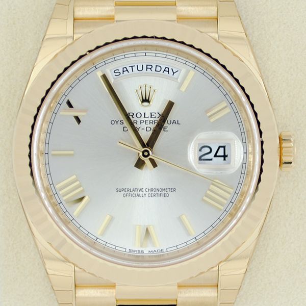 FS: BNIB Rolex 228238 Day-Date 40MM Yellow Gold Silver Roman Dial ...