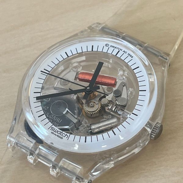 Swatch Jellyfish watch, 34mm, 1998, box+papers, new battery, GZ157/DC ...