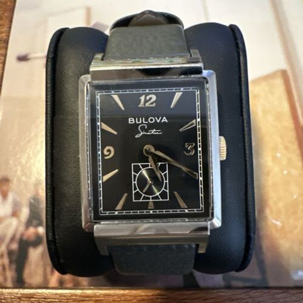 Bulova Frank Sinatra My Way Black Men's Watch - 98A261 | WatchCharts ...