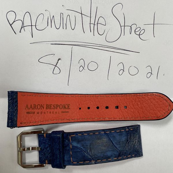 [WTS] blue ostrich 20mm COMBAT STRAP by Aaron Bespoke of montreal ...