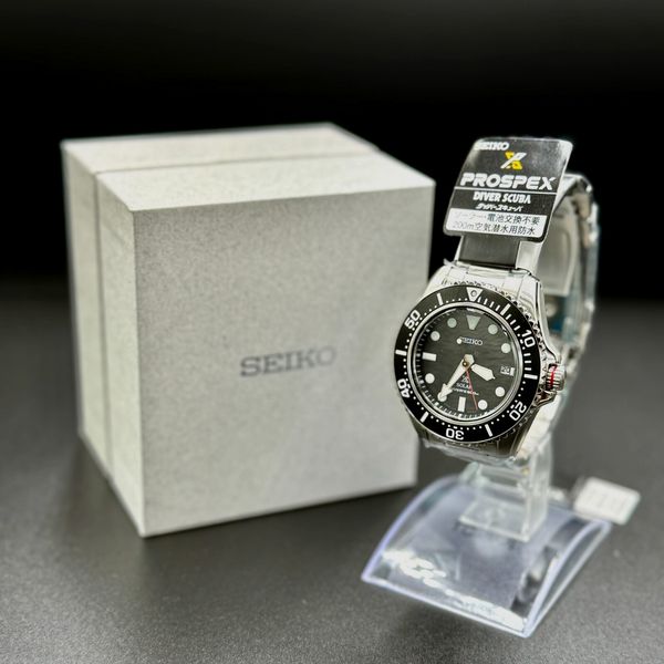 [Open Box] Seiko Prospex Men's DiverScuba 200m/Solar/SBDJ051 SNE589 ...