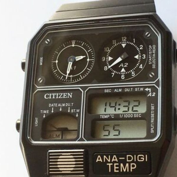 CITIZEN ANA-DIGI TEMP 8989-S116881 MEN'S WATCH with Box | WatchCharts ...
