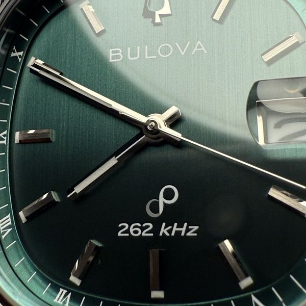 Bulova Super Seville 96B439 Quartz Sapphire 38mm Green Dial Watch ...