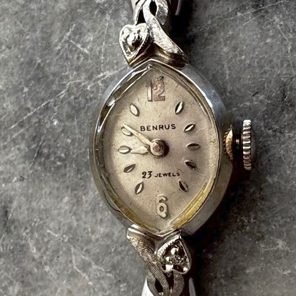 Vintage Benrus Ladies 14K White Gold Watch | WatchCharts Marketplace