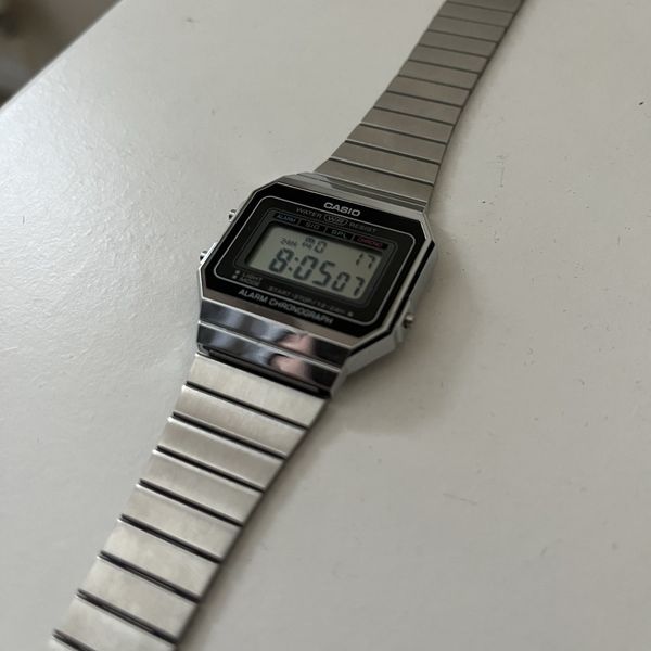Casio A700 Digital Watch Silver | WatchCharts Marketplace