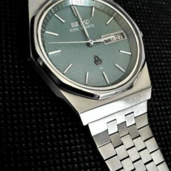 *Rare* Blue Dial, Vintage Seiko/ King Quartz Decagon 5856-8080 (1970s ...