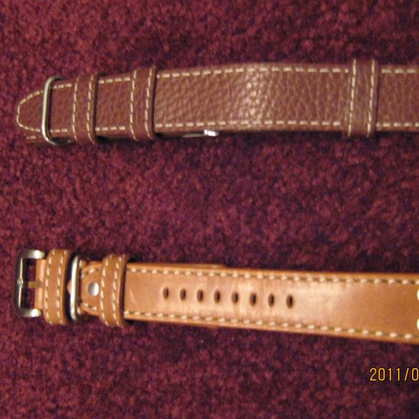 FS: Two High Quality German Flieger / Pilot Straps | WatchCharts ...