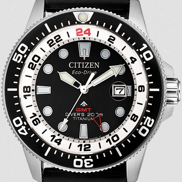 Citizen Promaster Marine Super Titanium Men's GMT Dive Watch BJ7110-11E ...