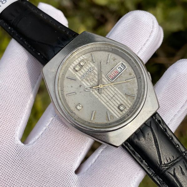 Vintage Seiko 5 Automatic beautiful made in japan mens watch 6309-8970 | WatchCharts Marketplace