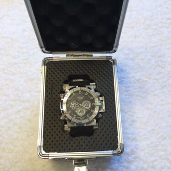 SWOLE O'CLOCK CRONOS V4 BLACK/SILVER Men's Watch 43MM Brand New in Box ...
