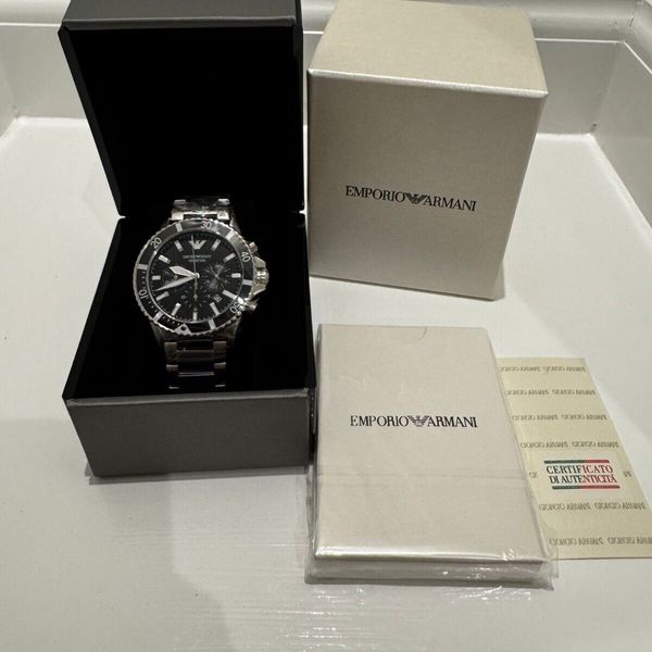 Emporio Armani Men's Black Watch - AR11360 | WatchCharts Marketplace