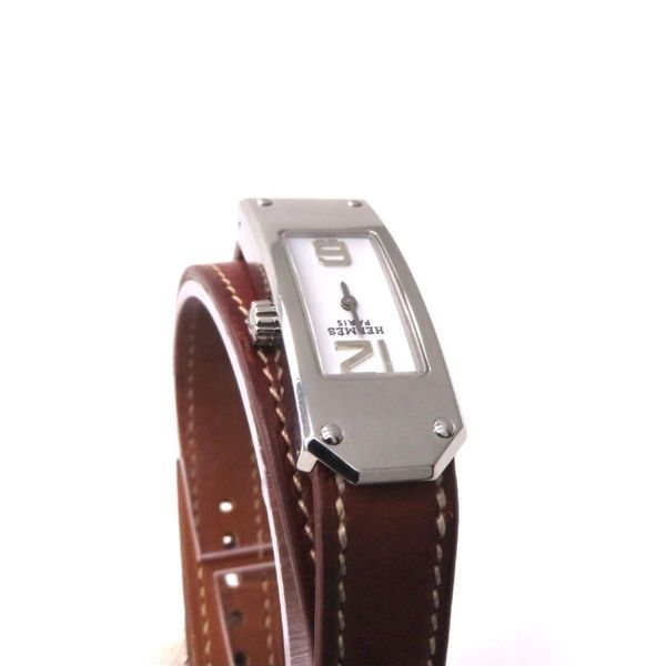 HERMES Kelly 2 Watch KT1.210 Double Tour White Dial Ladies Quartz Very ...