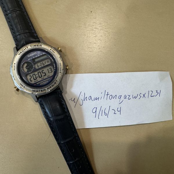 [WTS] Vintage Casio Yacht Timer Iridescent Blue Dial TRW-301 862 ...