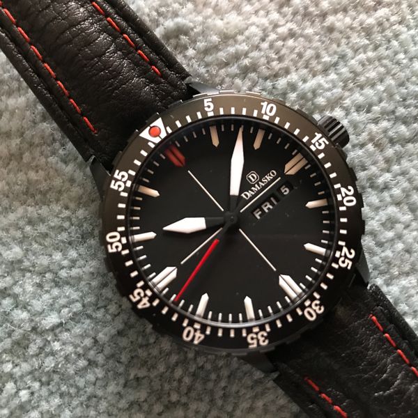 FS: Damasko DA44 Black w/ Leather Strap and Deployant Clasp ...