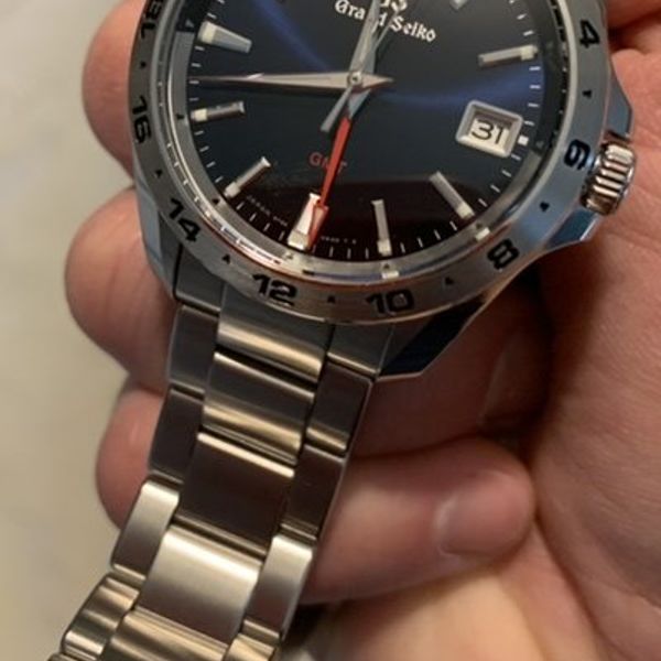 Grand Seiko SBGN005 GMT 9F Quartz blue dial full set box papers ...