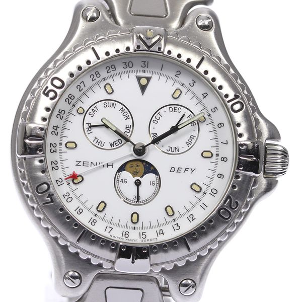 [ZENITH] Zenith Defy Triple Calendar Moon Phase 02.2000.393 Quartz Men ...