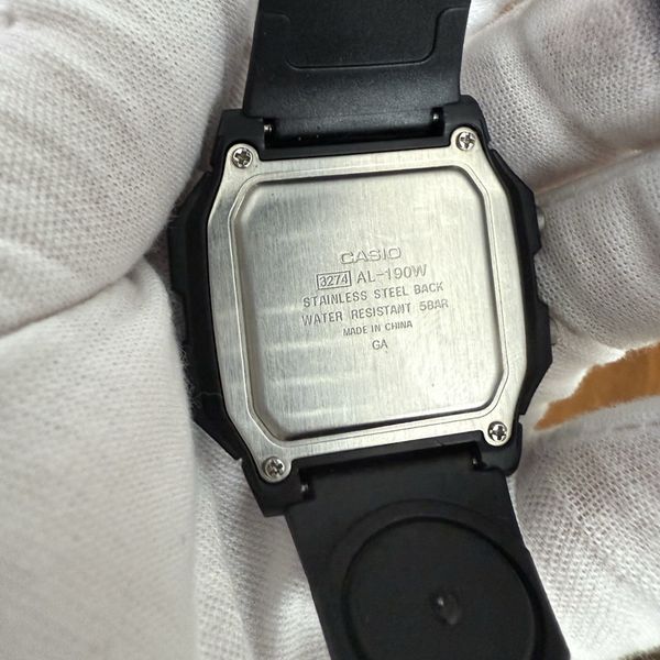 Vintage Casio AL-190W-1A Batteryless Solar Digital Watch NOS ...