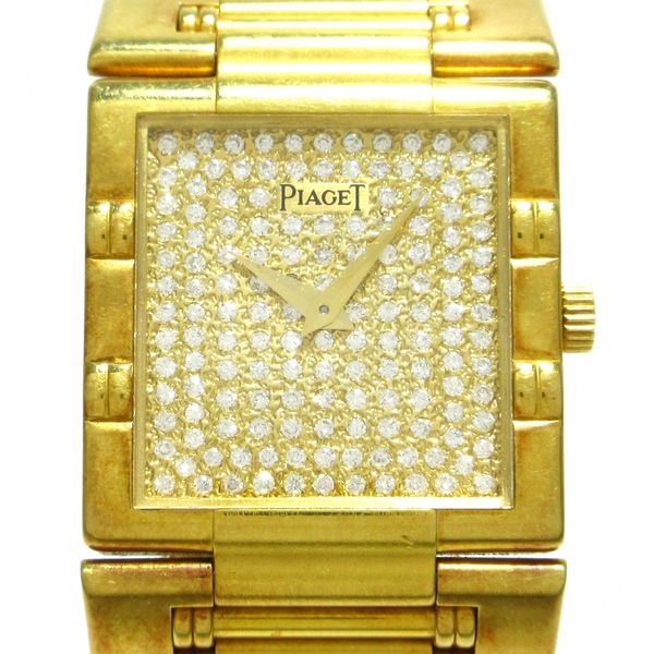 [Used] PIAGET Dancer Square Watch K18YG / Solid Gold / Diamond Dial ...