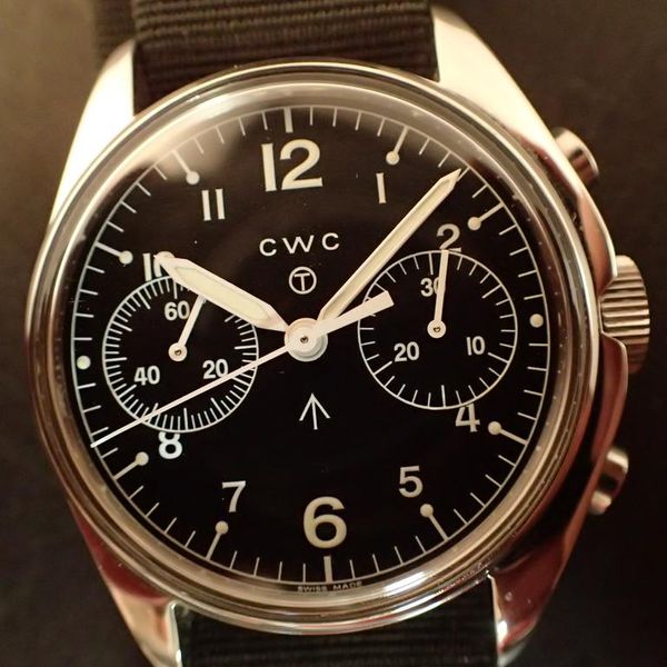 WITHDRAWN: CWC 1970's Re-issue Military RAF Chronograph, valjoux 7760 ...