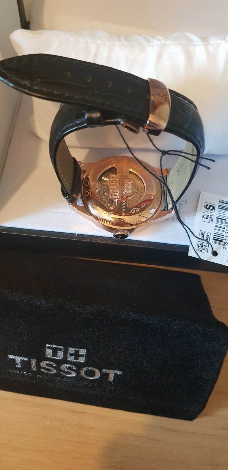 TISSOT - T41.5.423.53 - Le Locle Automatic Rose Gold & Black Dial Men's ...