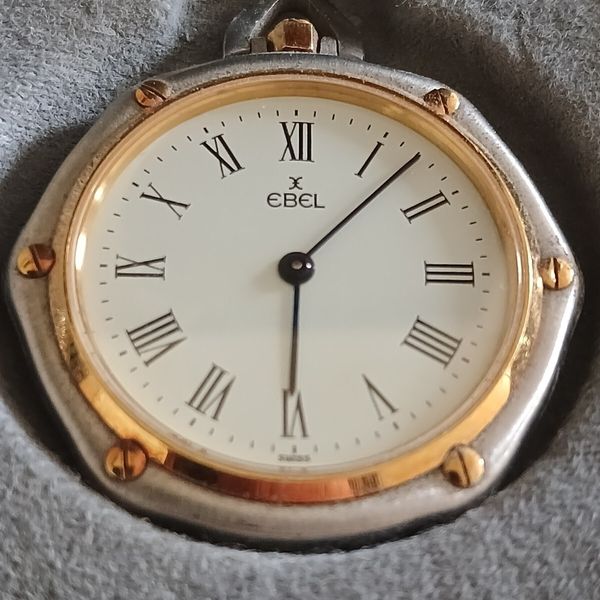 Iconic 80's/90s Ebel Swiss Pocket Watch with original Ebel box (For ...