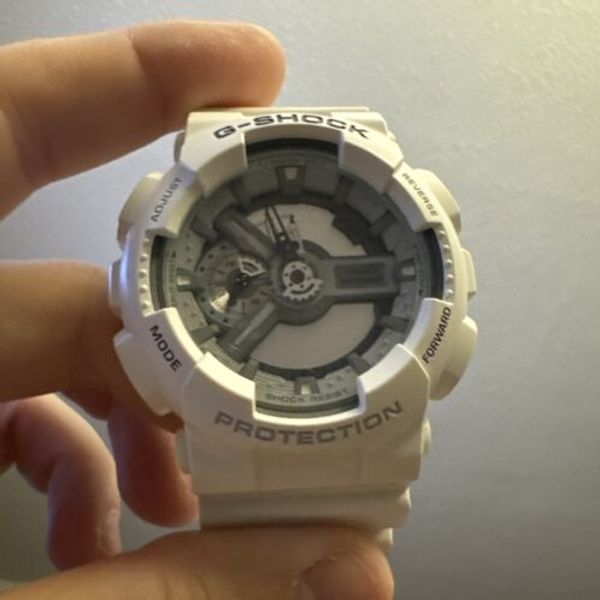 CASIO G-SHOCK GA-110C White Quartz Digital Analog Watch - Needs Battery ...