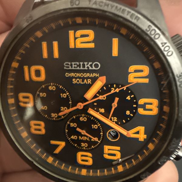 Seiko V175-0CG0 Solar Pilot Chronograph Men's Watch Japan - WORKING ...