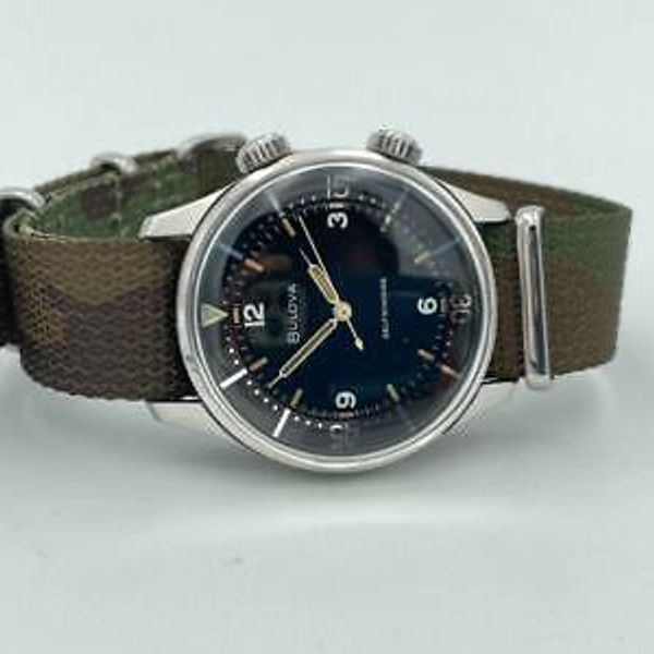 Vintage Mar 1963 Bulova 200 Meters Compressor Diver Watch | WatchCharts ...
