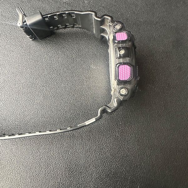 G-Shock Casio Watch GA110-HC Black w Purple/blue Face With Box ...