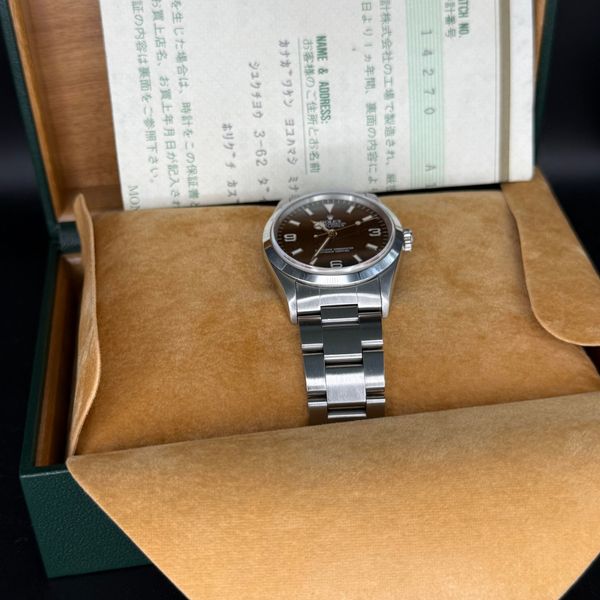 [WTS] Rolex Explorer I 14270 BOX AND PAPERS | WatchCharts Marketplace