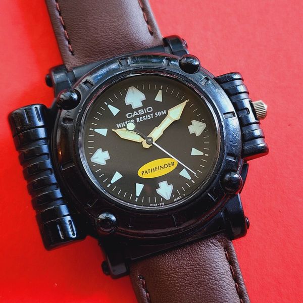 Casio Pathfinder Watch With Compass Rare Vintage MW-43 Mens 706 Retro ...