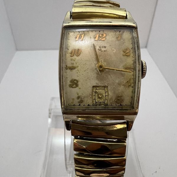 Vintage Menâ s Elgin Tank Watch - 10k Gold Filled | WatchCharts Marketplace