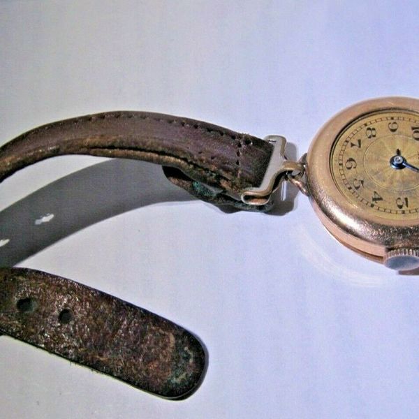 ALIDA-ROLEX-Trench watch -WW1-gold filled case- works-15 Jewels-Sold As ...