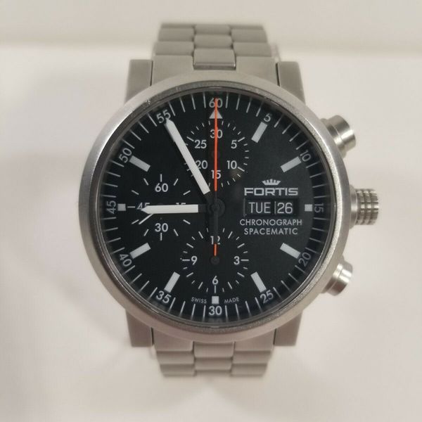 Fortis Spacematic Pilot Chronograph Day Date Men's Watch Automatic ...