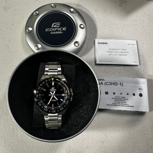 Casio Edifice EFV-120BL-1AV Quartz Men's Watch NEW - *NEEDS BATTERY ...