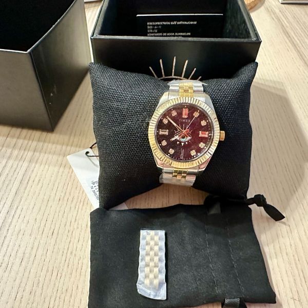 timex x jacquie aiche legacy allure watch, evil eye motif, mother of ...