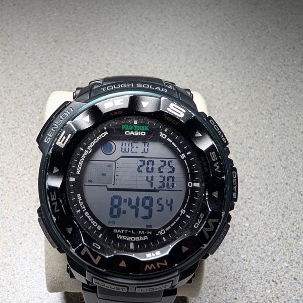 Casio PRW-S2500 Protrek Triple Sensor Tough Solar Watch Black - Works ...