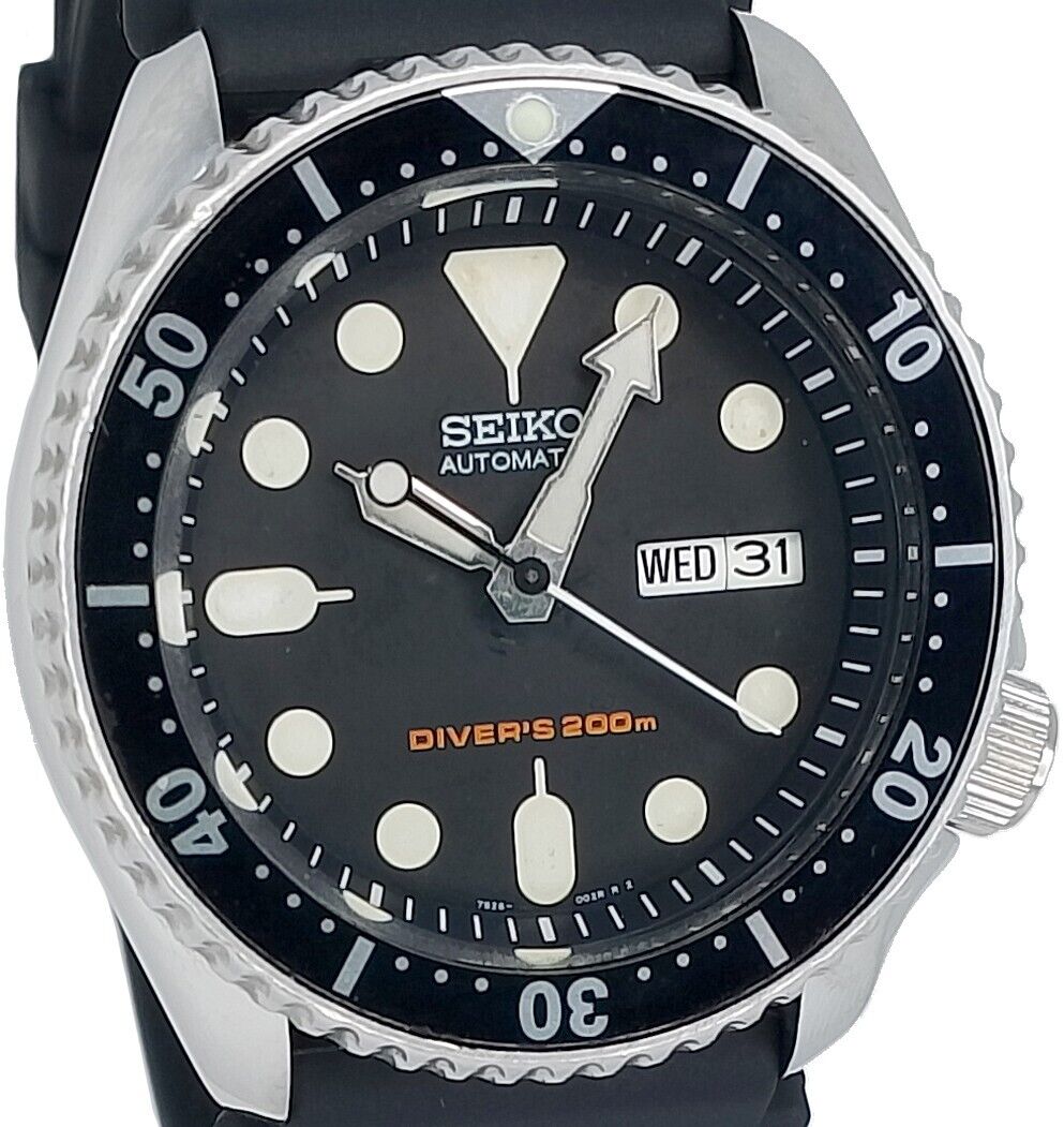 Vintage SEIKO diver SKX007 w/Genuine "Sallow" dial, 7S26-0020 case ...