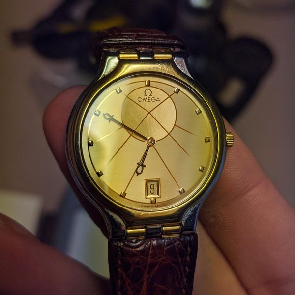 [WTS] 1989 Omega men's DeVille with Egyptian symbols. Aten face and ...