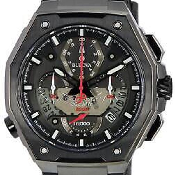 Bulova Precisionist X Chronograph Quartz 98B358 Men's Watch ...
